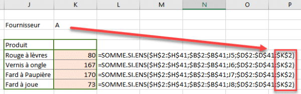 Crea una tabella dinamica con formule in Excel