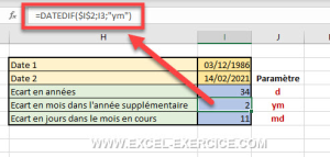 How to calculate seniority with Excel?